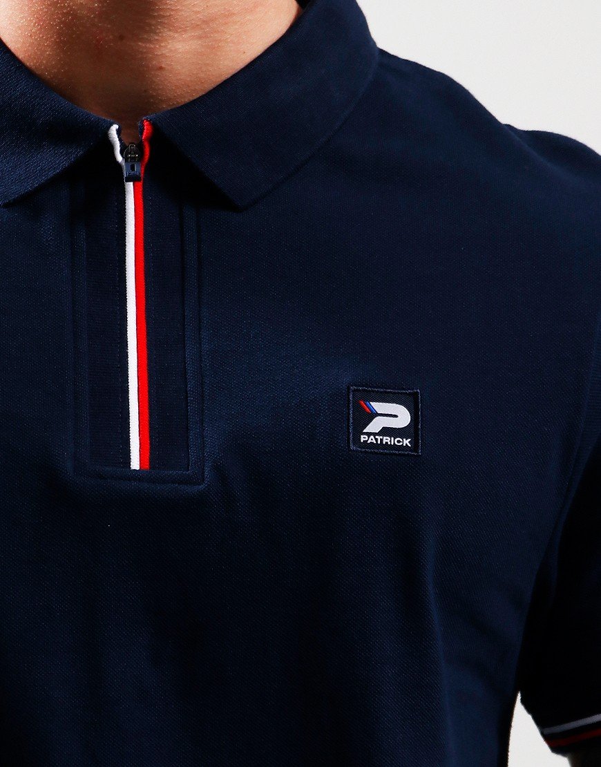 Patrick Papin Polo Shirt Navy - Terraces Menswear