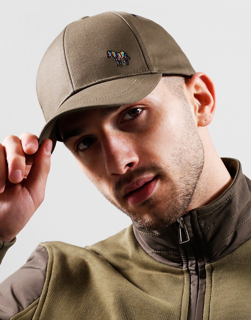 Paul Smith Cap Zebra 36 Olive Green - Terraces Menswear