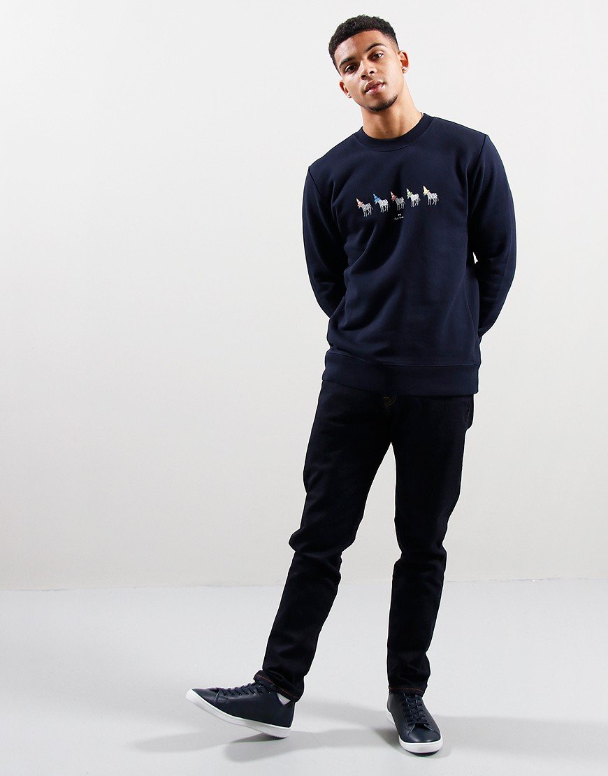 Paul Smith Cones Sweat Dark Navy - Terraces Menswear