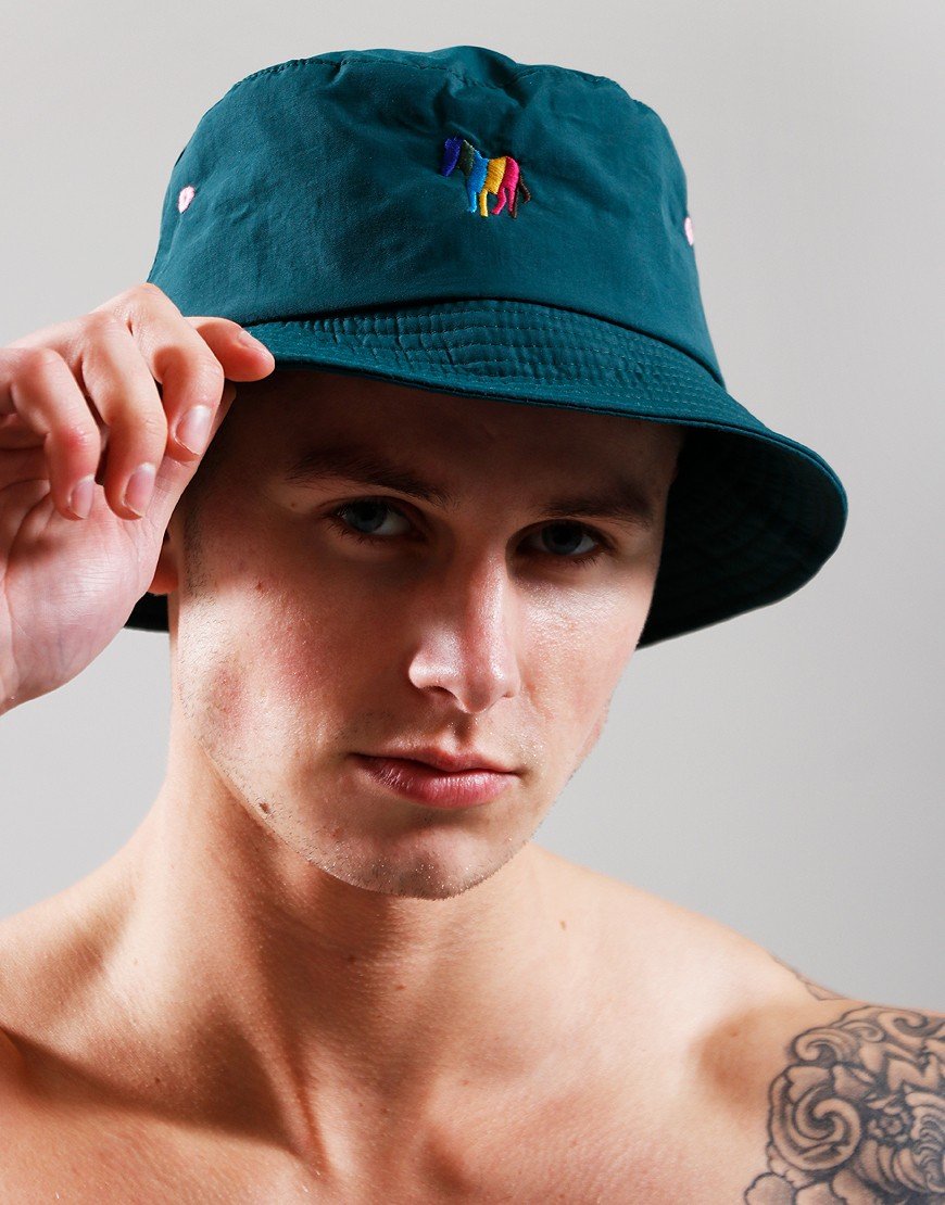 Paul Smith Broad Zebra Bucket Hat 46 Indigo - Terraces Menswear
