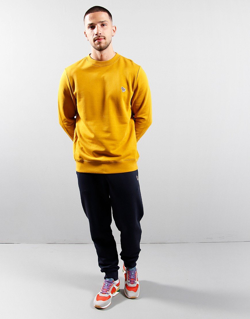 Paul Smith Zebra Crew Sweat 13A Golden Yellow - Terraces Menswear