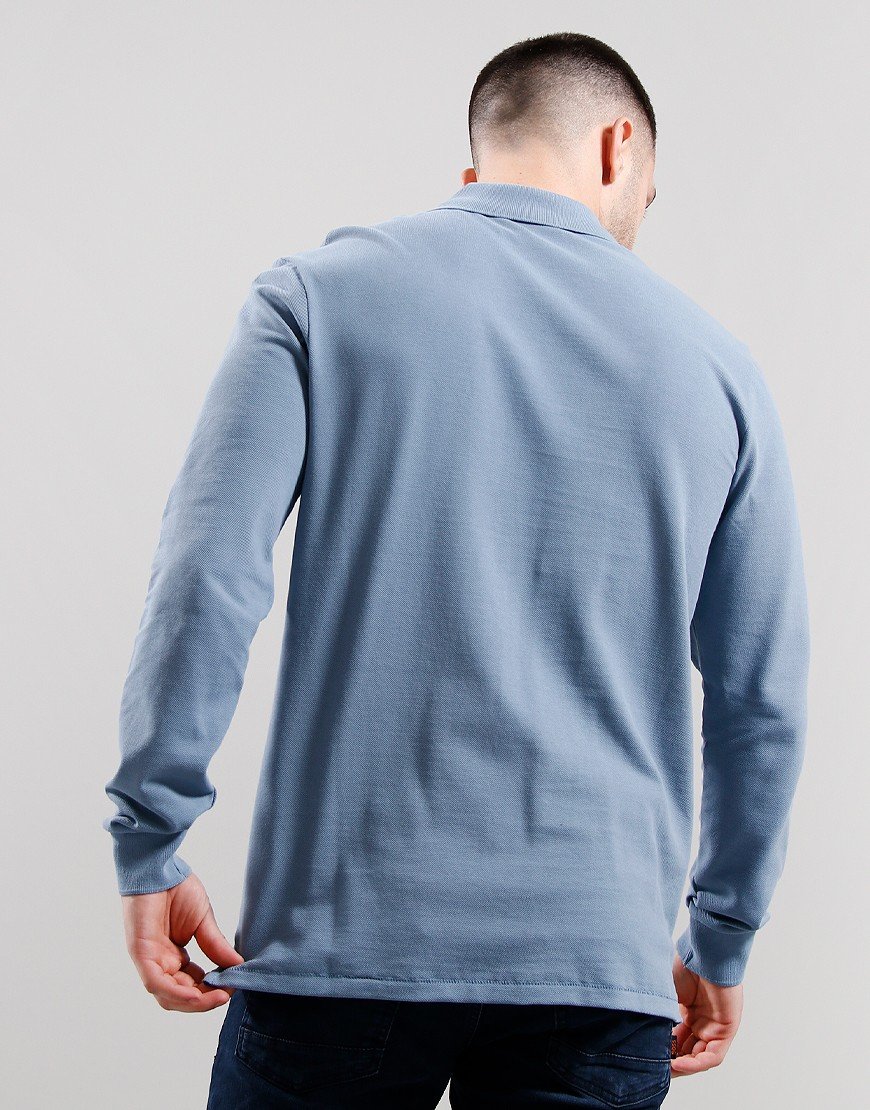 Paul Smith Long Sleeve Regular Fit Polo 43C Blue - Terraces Menswear