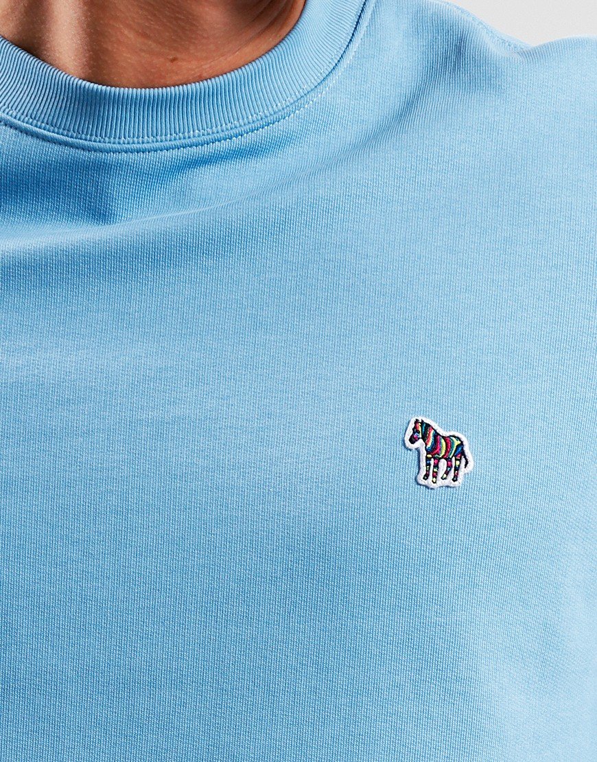Paul Smith Zebra Crew Sweat 40D Light Blue - Terraces Menswear