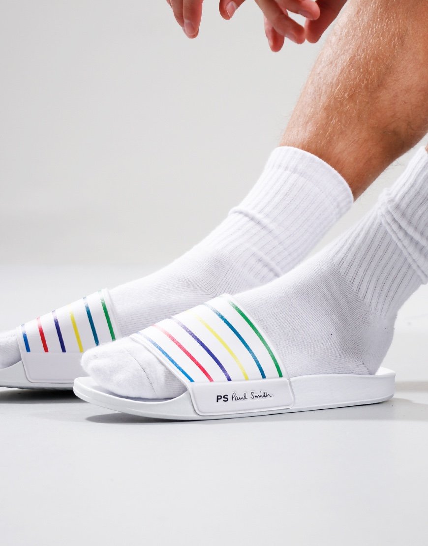Paul Smith Nyro Stripe Sides White - Terraces Menswear
