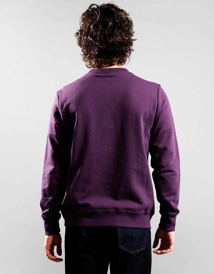 Paul Smith Regular Fit Crew Sweat Purple - Terraces Menswear