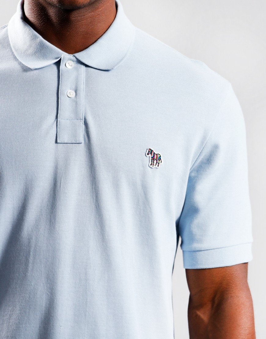 Paul Smith Regular Fit Polo Shirt 40B Light Blue - Terraces Menswear