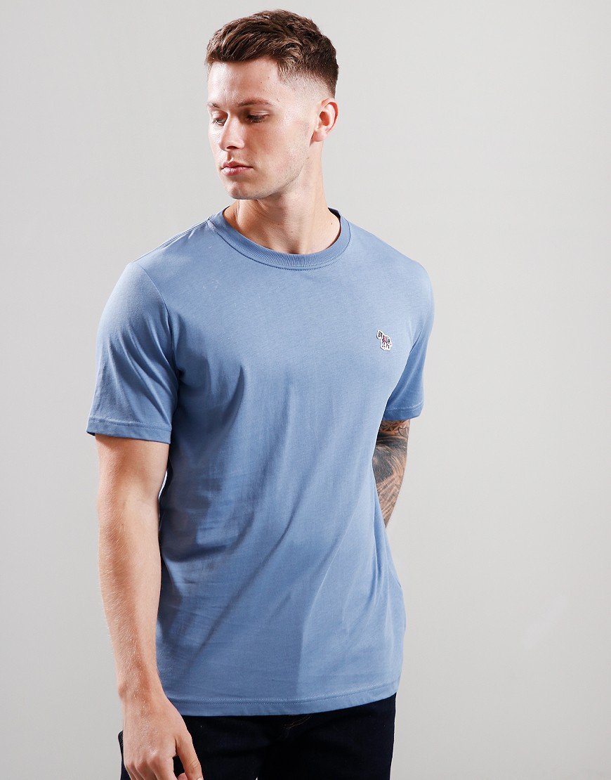 Paul Smith Regular Fit T-Shirt Zebra 43G Greyish Blue - Terraces Menswear