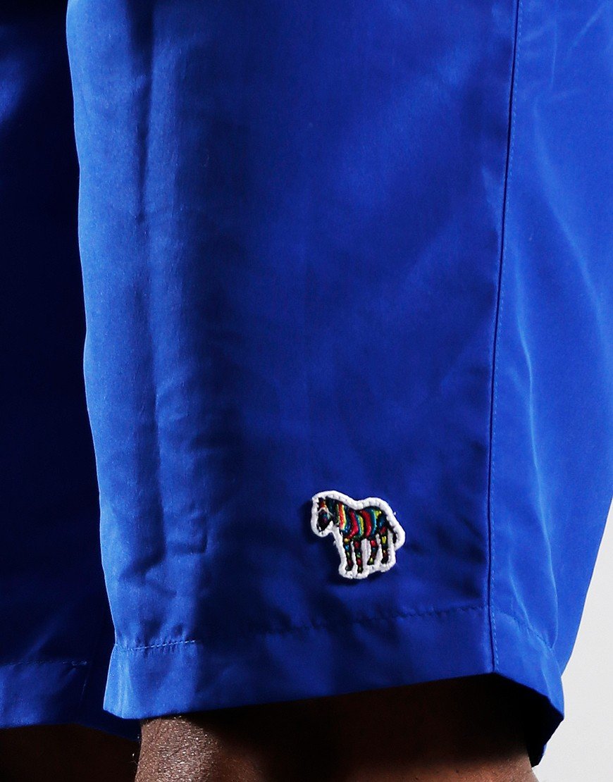 Paul Smith Zebra Logo Long Swim Short 45 Cobalt - Terraces Menswear