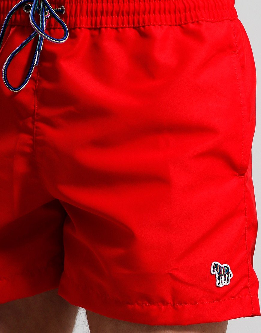 Paul Smith Ps Zebra Swim Shorts 25 Red - Terraces Menswear