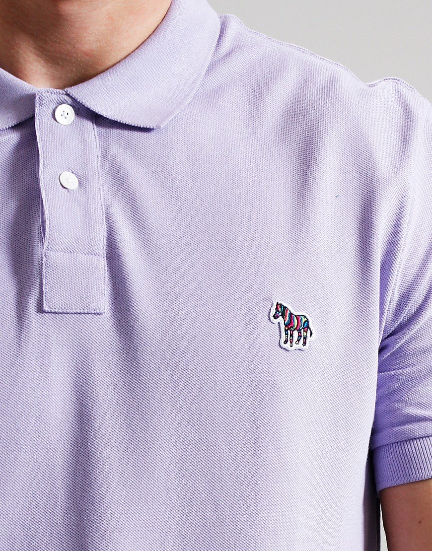 Paul Smith Zebra Polo Shirt 51A Lilac - Terraces Menswear