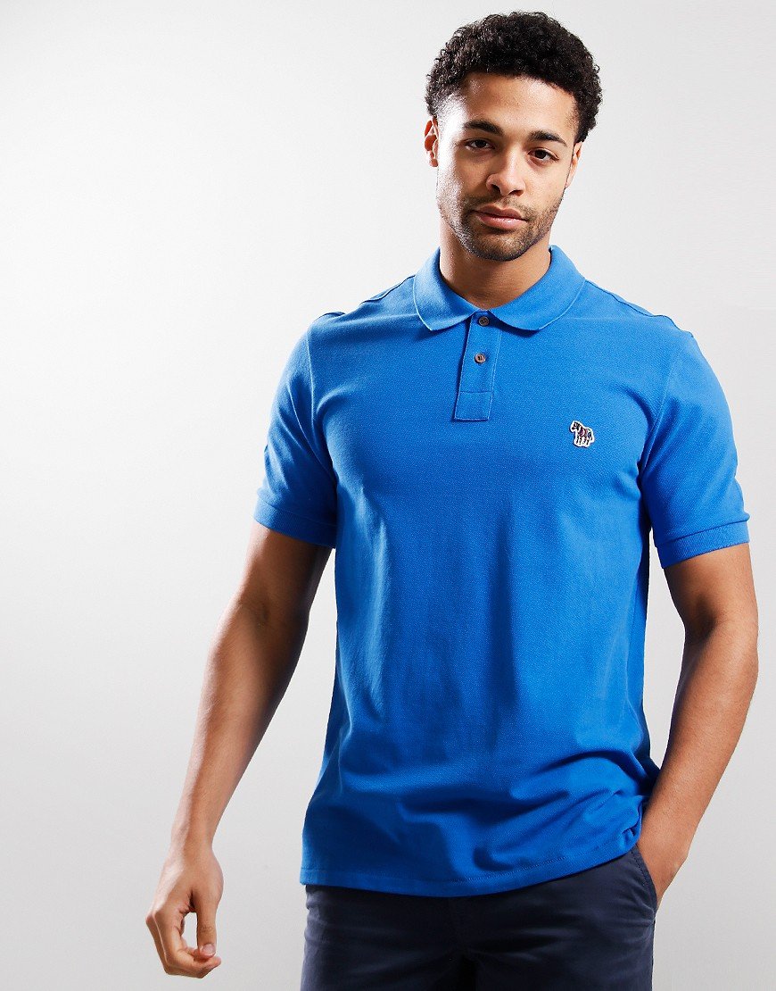 Paul Smith Regular Fit Polo Shirt 44G Petrol Blue - Terraces Menswear