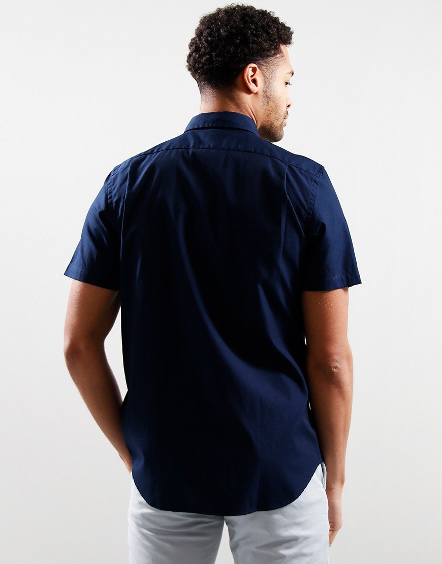 Paul Smith Zebra Badge Tailored Shirt 48 Inky Blue - Terraces Menswear