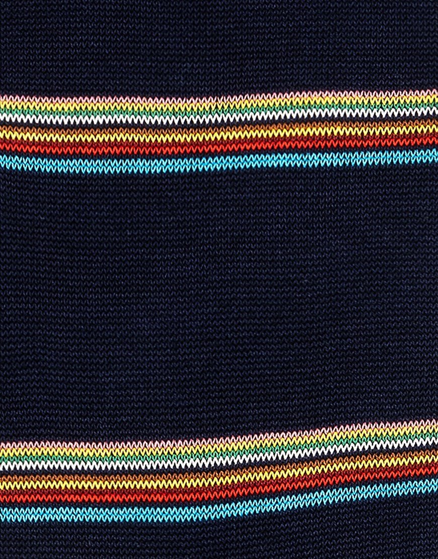 Paul Smith Signature Block Stripe Sock 47 Navy - Terraces Menswear