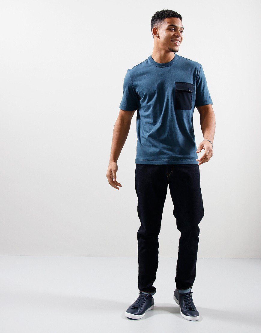 Paul Smith Short Sleeve Pocket T-shirt Indigo - Terraces Menswear