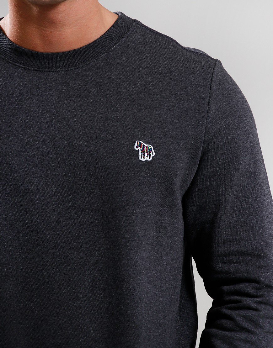 Paul Smith Regular Fit Zebra Sweat 78 Black Melange - Terraces Menswear