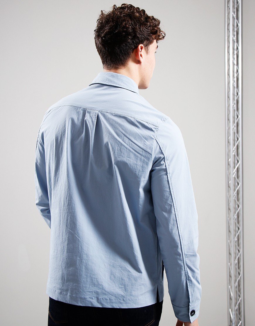 Paul Smith Zip Overshirt 41 Blue - Terraces Menswear