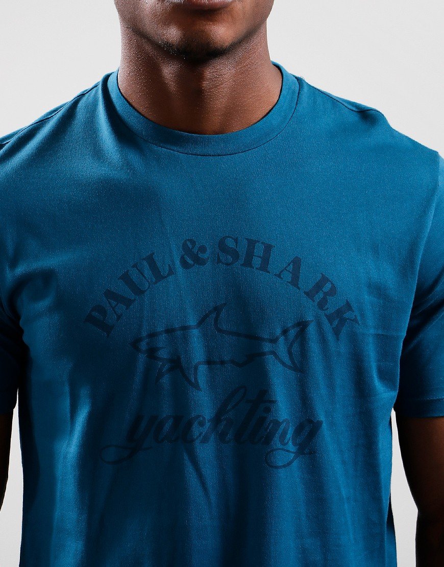 Paul & Shark Tonal Logo T-shirt Legion Blue - Terraces Menswear