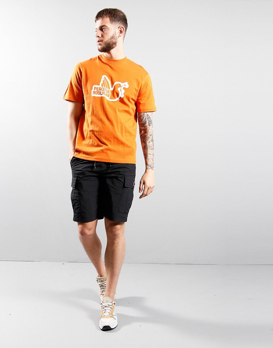 Peaceful Hooligan Outline T-shirt Orange - Terraces Menswear