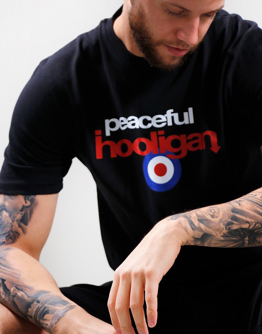 Peaceful Hooligan Jammin T-Shirt Black - Terraces Menswear
