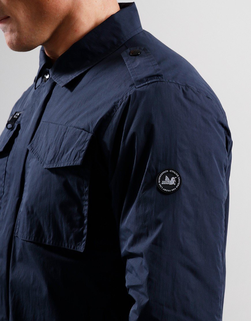 Peaceful Hooligan Swan Jacket Navy - Terraces Menswear