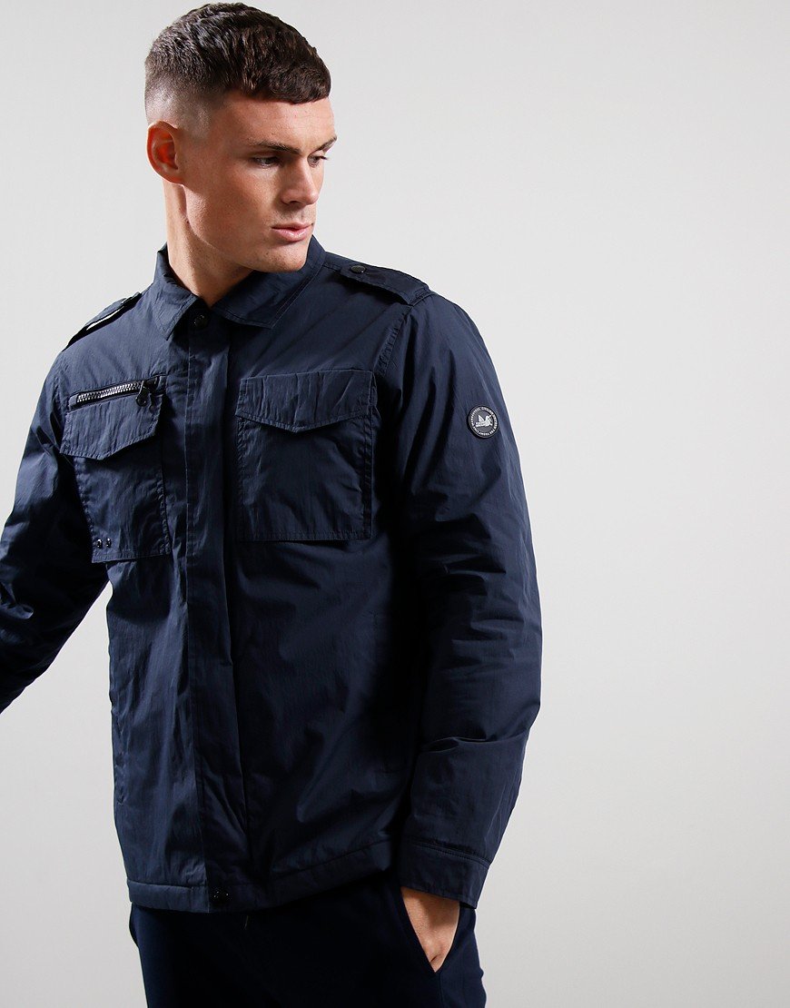 Peaceful Hooligan Swan Jacket Navy - Terraces Menswear