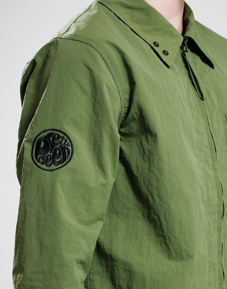 Pretty Green Heaton Overshirt Green - Terraces Menswear