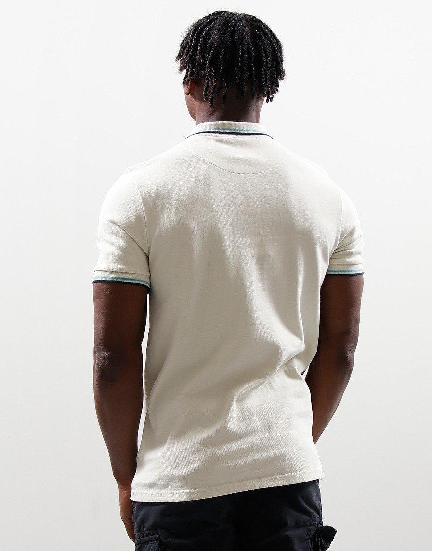 Pretty Green Barton Polo Shirt Off White - Terraces Menswear