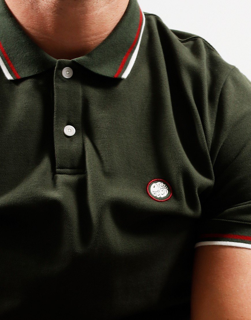 Pretty Green Barton Polo Shirt Dark Green - Terraces Menswear