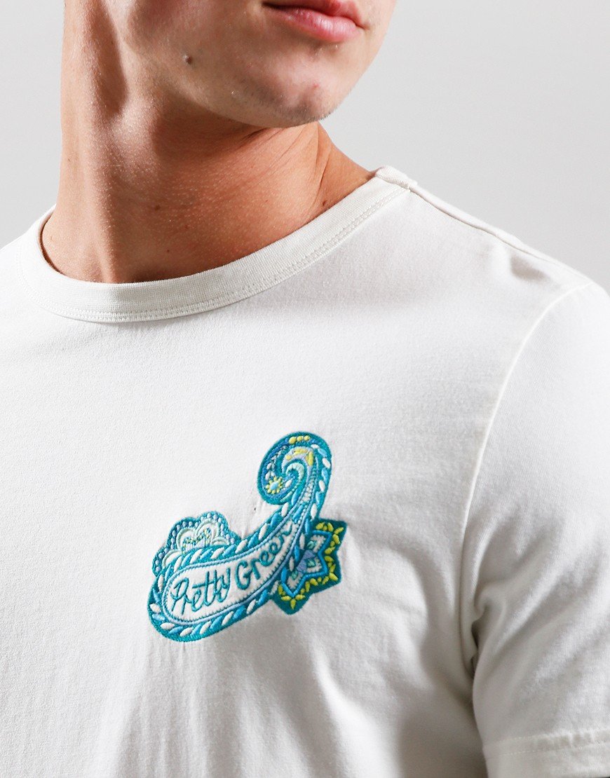 Pretty Green Itchychoo Embroidered Logo T-shirt Stone - Terraces Menswear