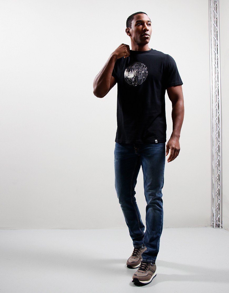 Pretty Green Gig Logo T-Shirt Black - Terraces Menswear