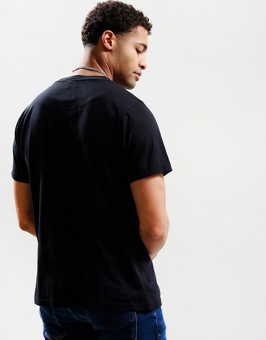 Pretty Green Hollen Logo T-Shirt Black - Terraces Menswear