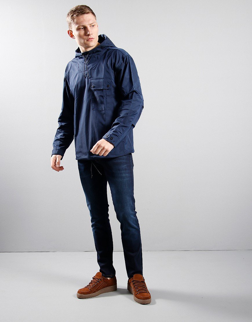Pretty Green Leporis Smock Navy - Terraces Menswear