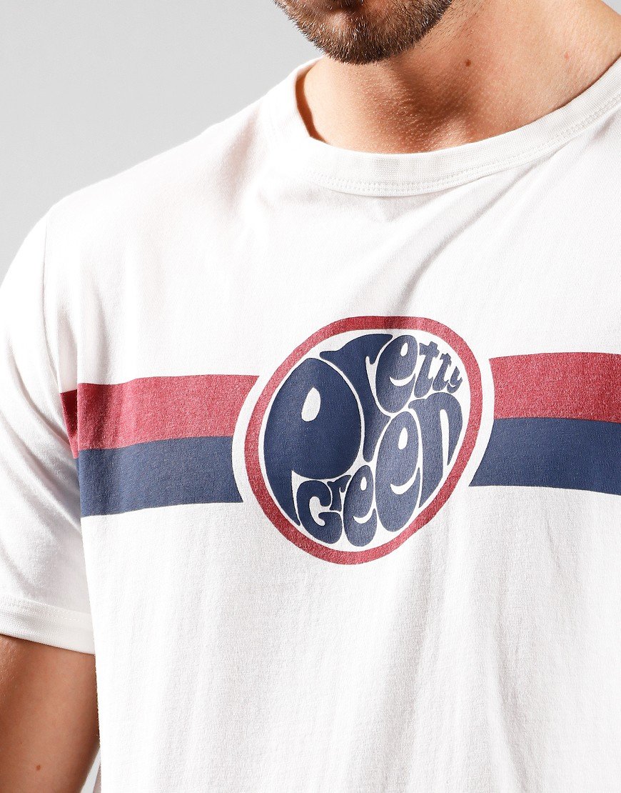 Pretty Green Tilby Logo T-shirt White - Terraces Menswear