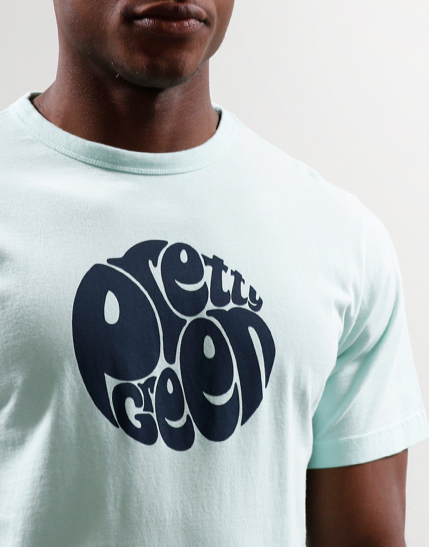 Pretty Green Gillespie Logo T-shirt Light Blue - Terraces Menswear