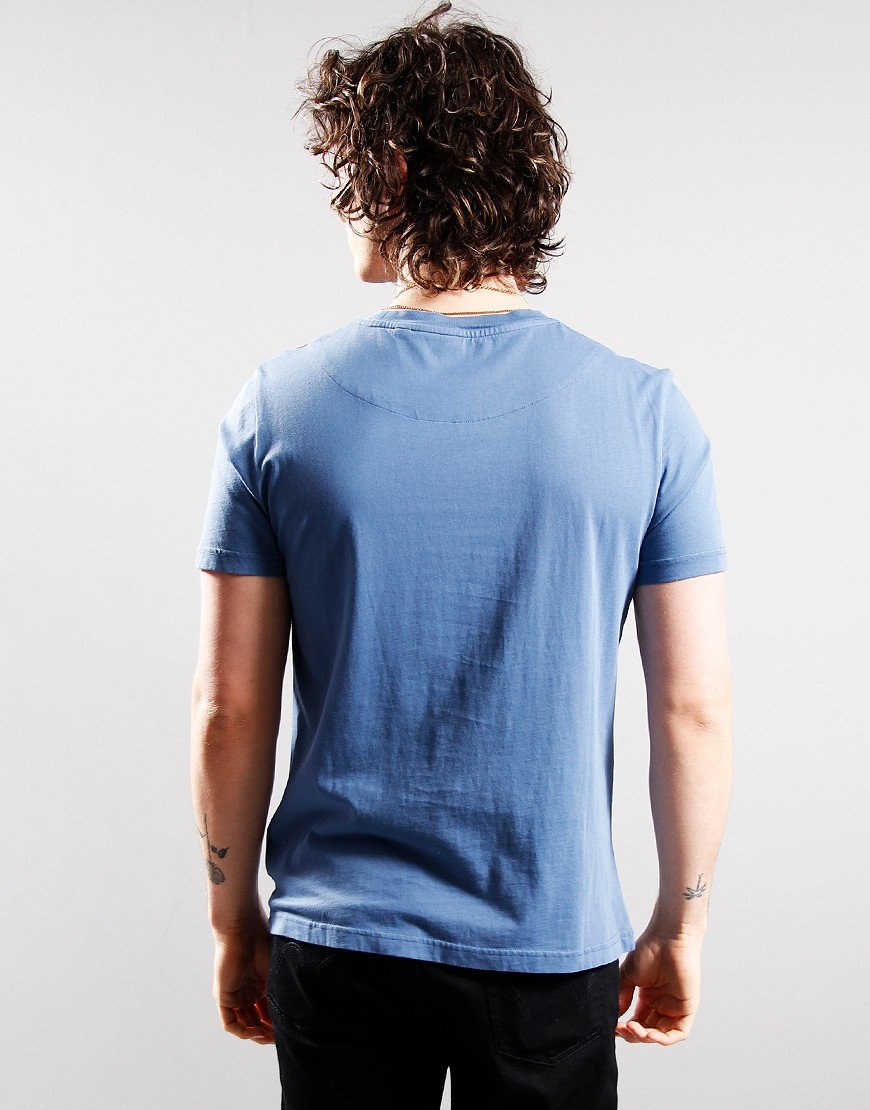 Pretty Green Tilby Logo T-Shirt Blue - Terraces Menswear