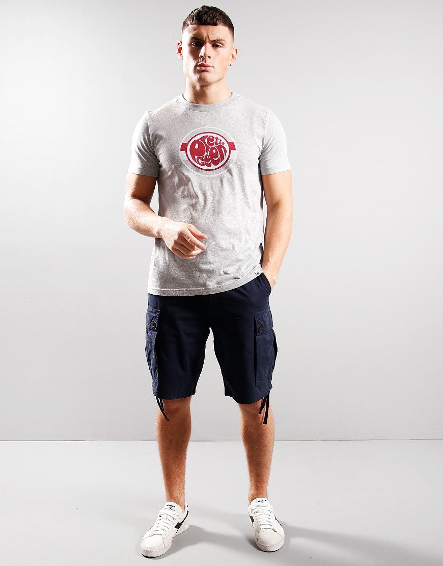 Pretty Green Tilby Logo T-Shirt Grey - Terraces Menswear