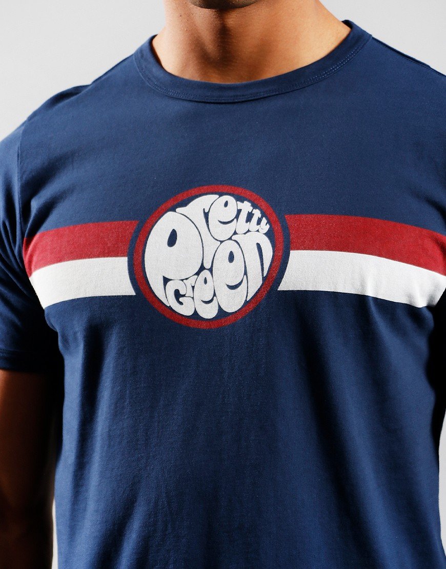 Pretty Green Tilby Logo T-shirt Navy - Terraces Menswear