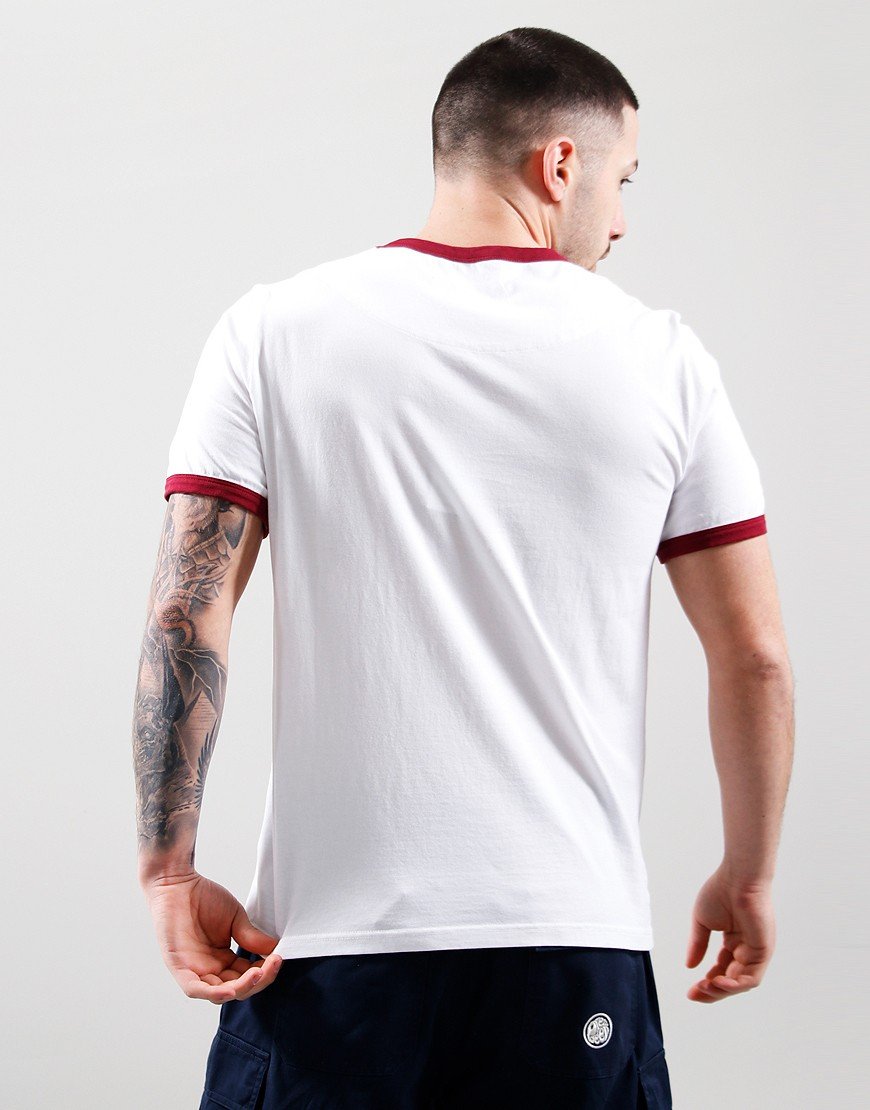 Pretty Green Tilby Print Logo T-Shirt White - Terraces Menswear