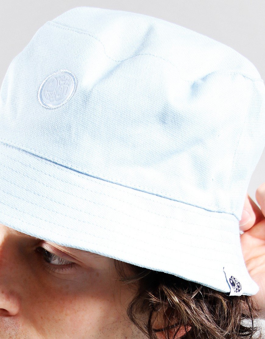 Pretty Green Tonal Paisley Bucket Hat Light Blue - Terraces Menswear