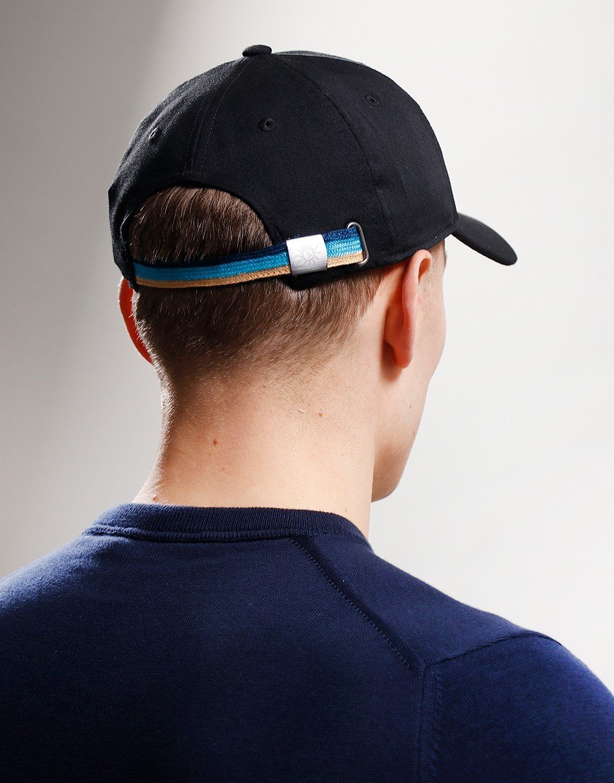 Sandbanks Badge Logo Cap Black/White - Terraces Menswear