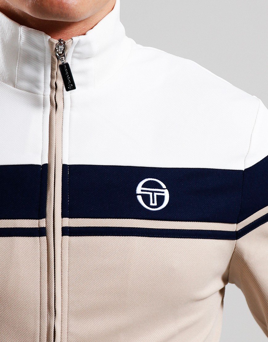 Sergio Tacchini Damarindo Track Top Humus/Gardenia - Terraces Menswear