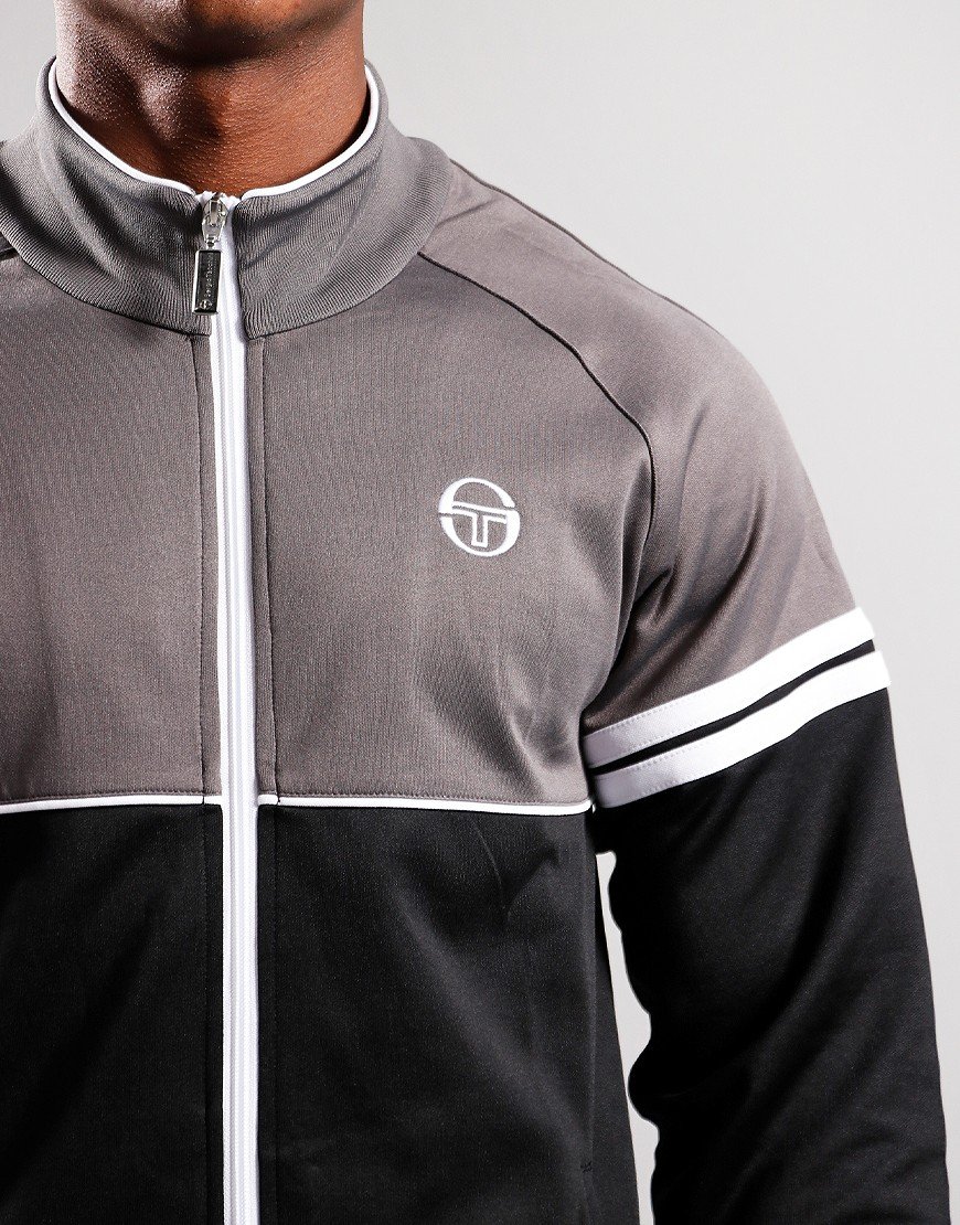SERGIO TACCHINI ORION TRACK TOP BLACK/GREY/WHITE - Terraces Menswear