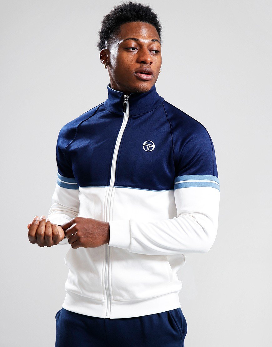 Sergio Tacchini Orion Track Top Maritime Blue/Gardenia/Coronet Blue ...
