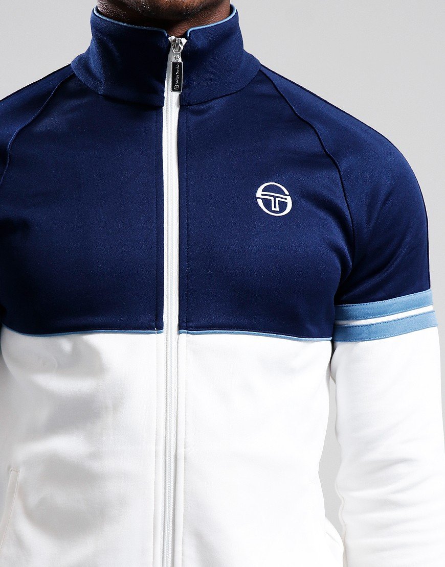 Sergio Tacchini Orion Track Top Maritime Blue/Gardenia/Coronet Blue ...