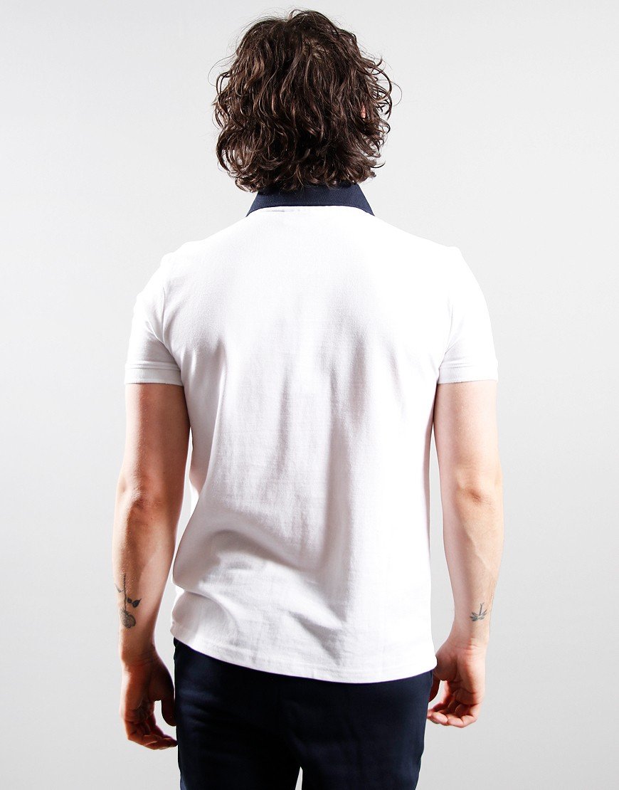 Sergio Tacchini Supermac Polo Shirt White/Tango/Night - Terraces Menswear