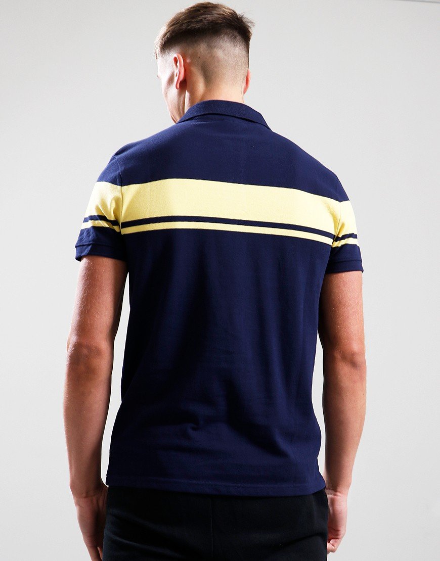 Sergio Tacchini Young Line Polo Shirt Maritime Blue/Lemon Drop ...