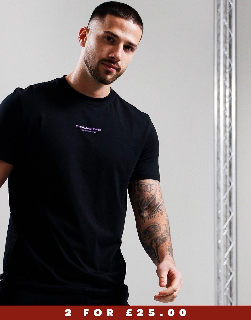 Weekend Offender Fun Factory T-Shirt Black/Bright Purple - Terraces ...