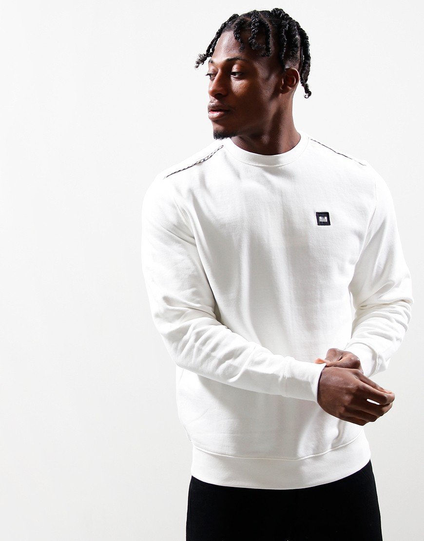 Weekend Offender Vega Sweat White/House Check - Terraces Menswear