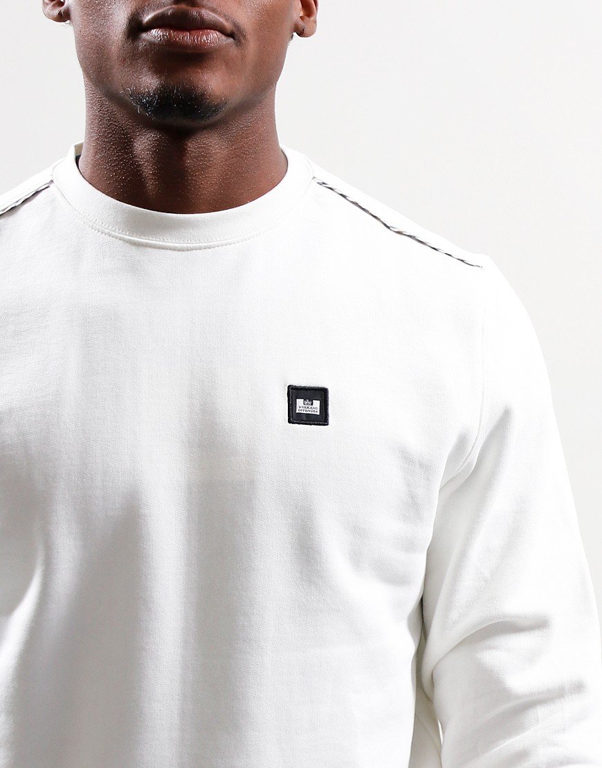 Weekend Offender Vega Sweat White/House Check - Terraces Menswear