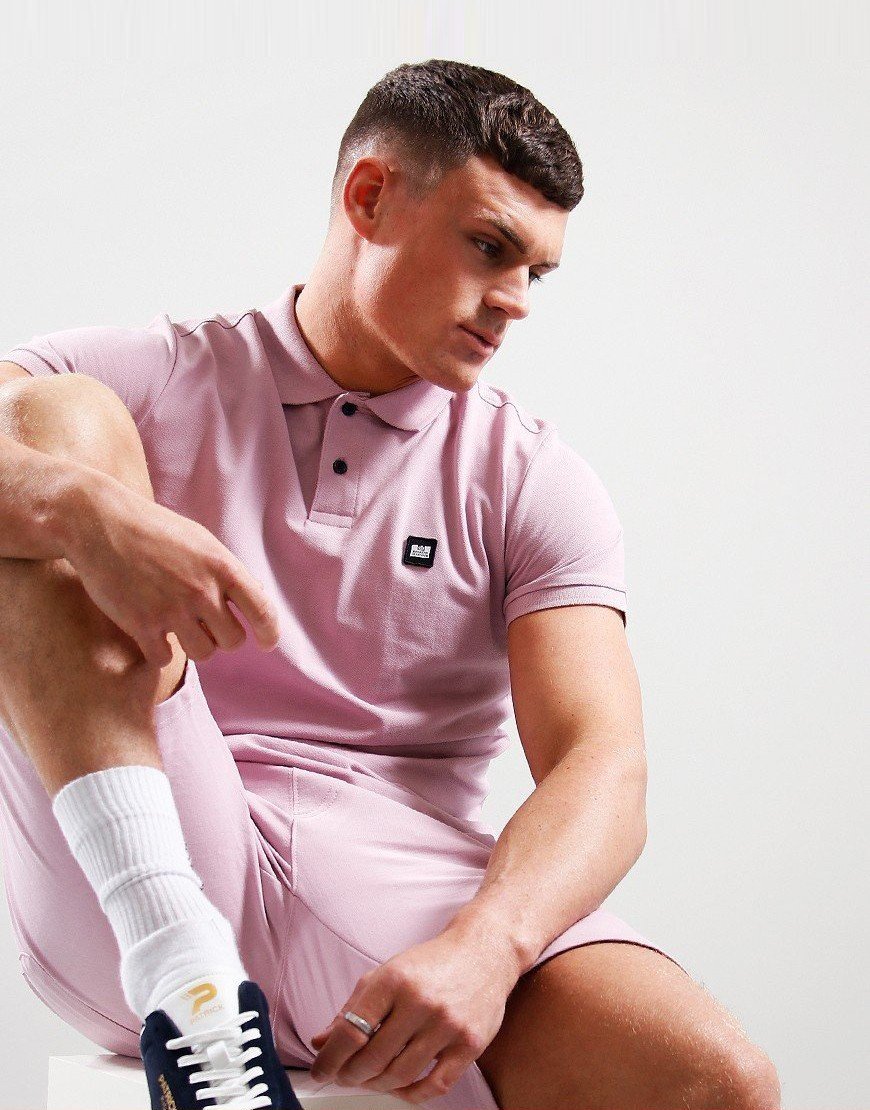 Weekend Offender Barnum Polo Shirt Vintage Rose - Terraces Menswear